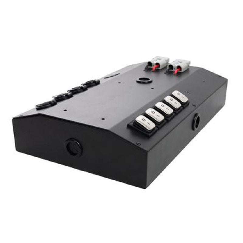 12V Control Box 5 Rocker Switches 3 Sockets Dual USB + 2 Anderson Driv ...