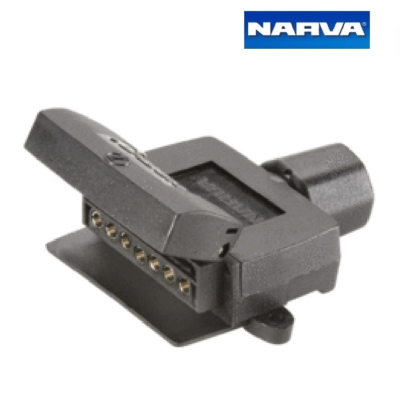 Narva 7 Pin Flat Quickfit Trailer Socket with Reed Switch Normally Ope ...